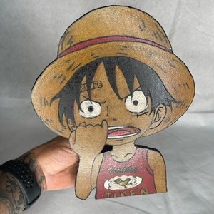 AM Arts | Art | One Piece Young Luffy Standing Wood Cutout Handcrafted ...